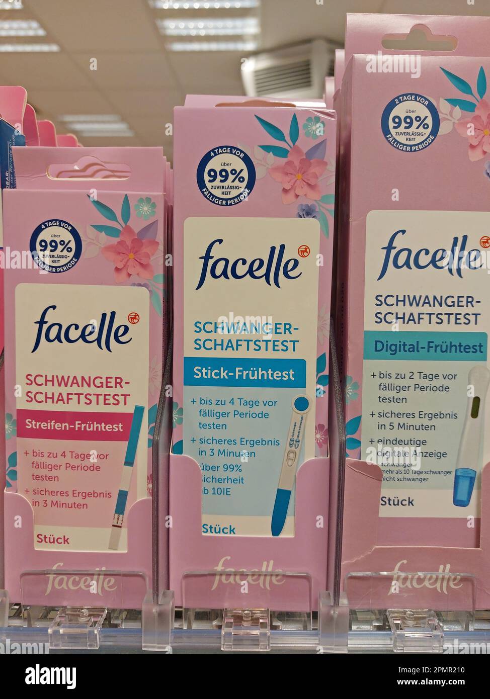 ovulation test packages by testa med in a drug store Stock Photo - Alamy