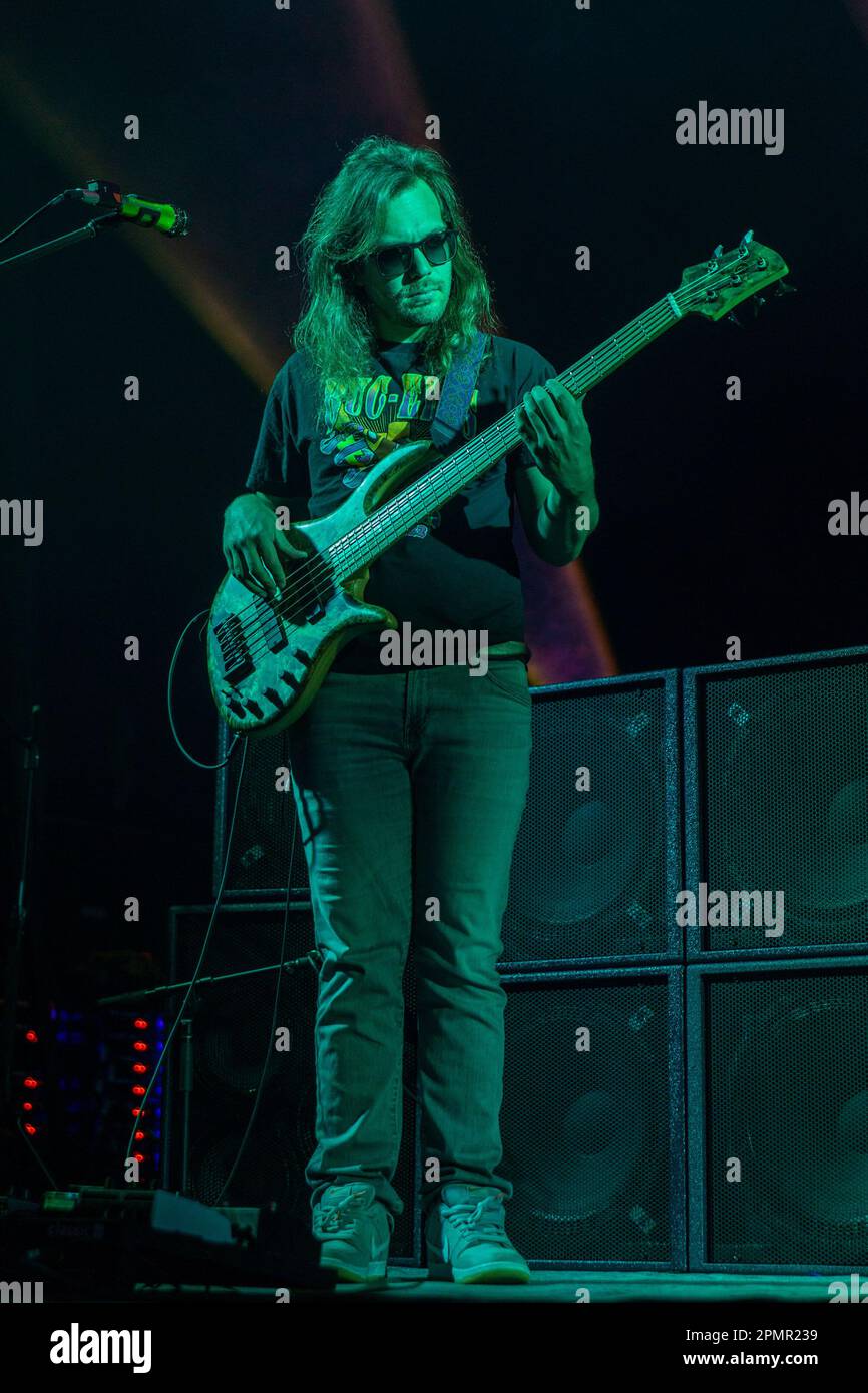 Madison, USA. 13th Apr, 2023. Trevor Weekz of Goose at The Sylvee on ...