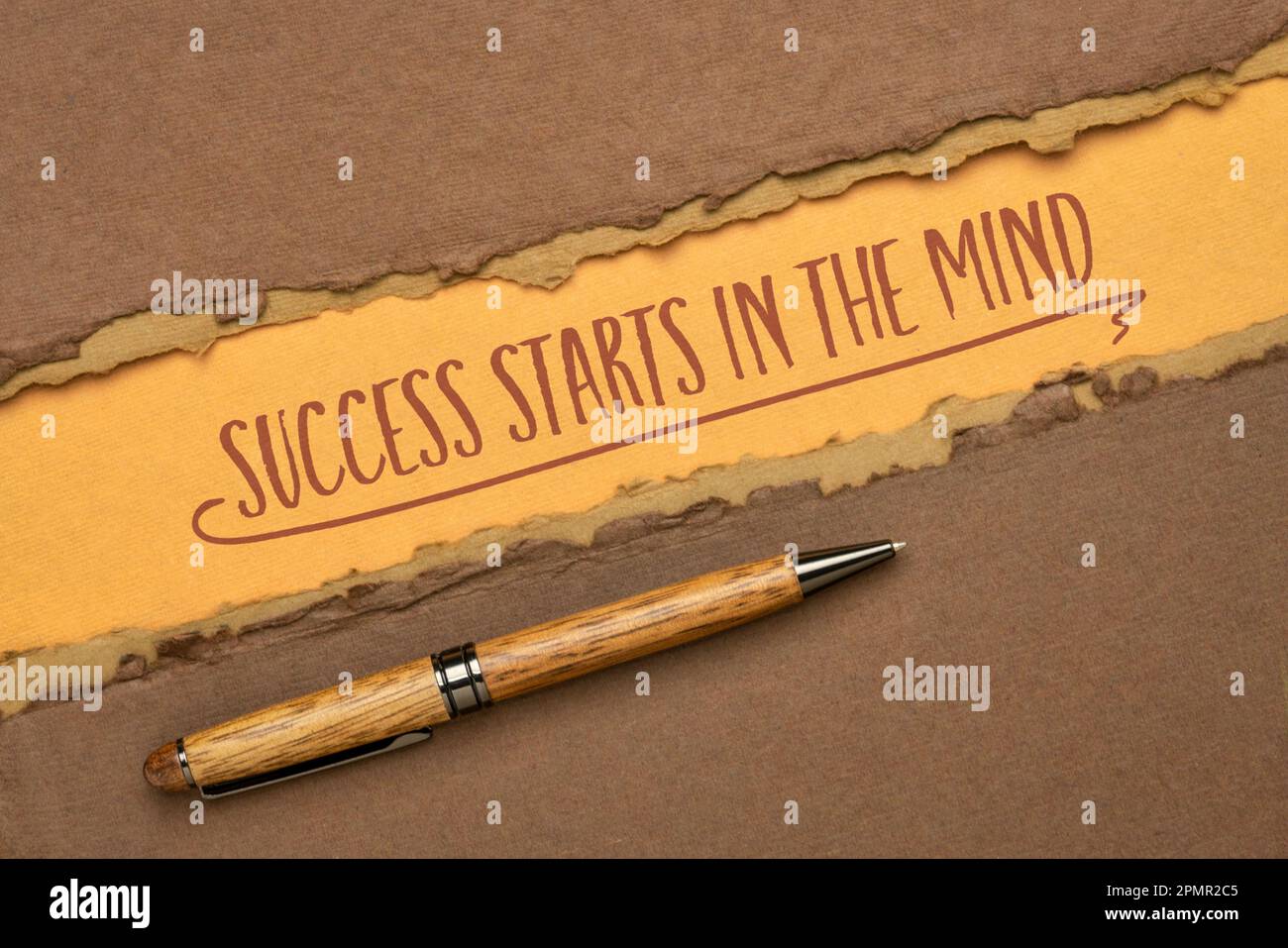 success starts in the mind - inspirational banner, attitude and ...