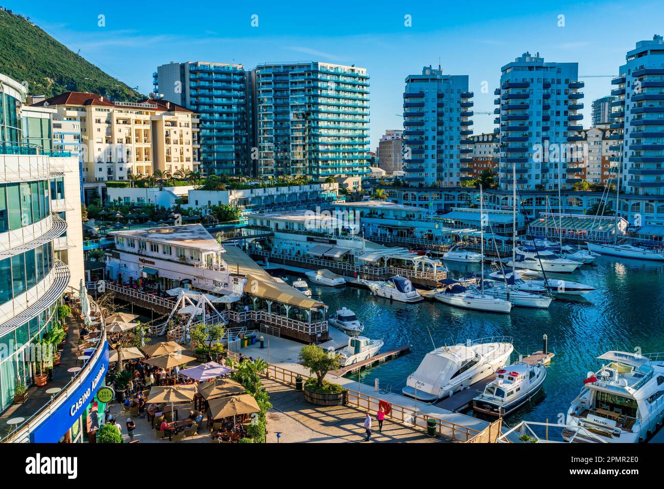 GIBRALTAR, UK - MARCH 10, 2023: Marina Bay within Gibraltar's Ocean ...