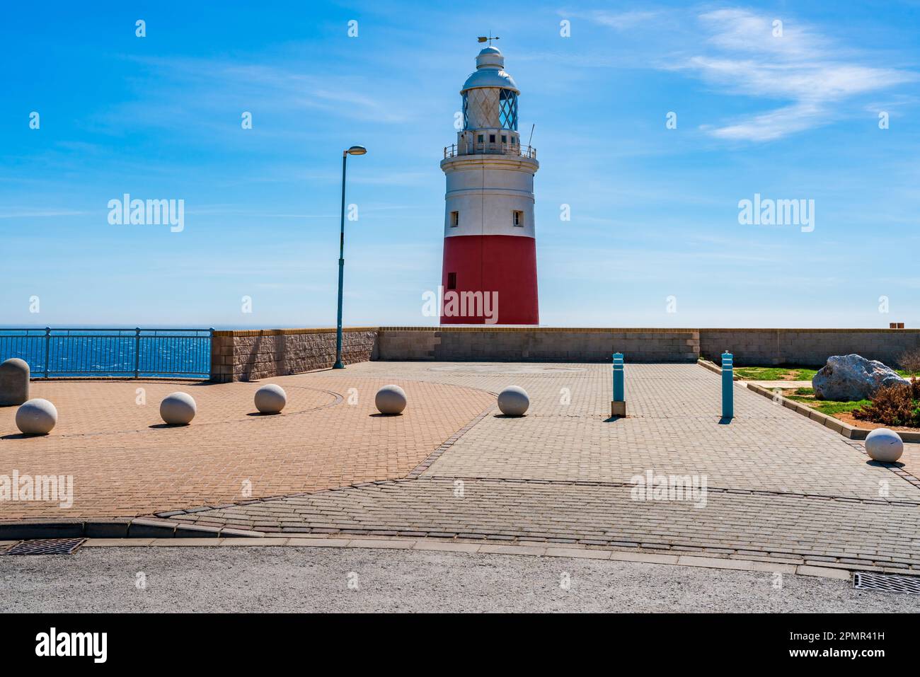 Europa Point Lighthouse in Gibraltar, UK Stock Photo - Alamy