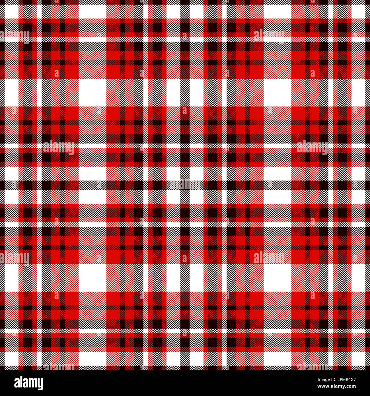Plaid seamless pattern in red. Check fabric texture. Vector textile ...