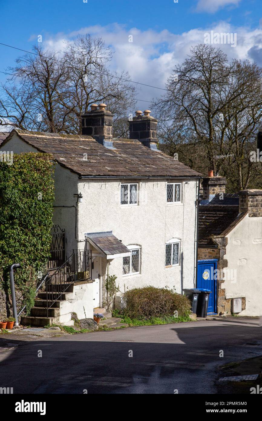The Peak District village of Stoney Middleton England with its ...