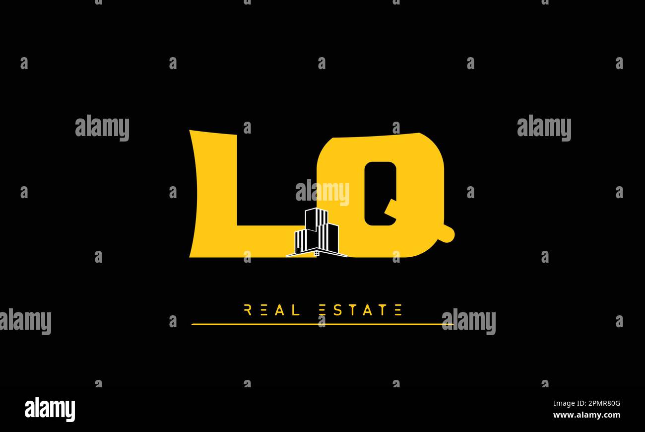 Lq real estate initials logo hi-res stock photography and images - Alamy