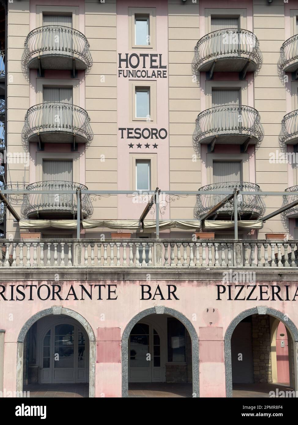 an Italian hotel facade Stock Photo - Alamy