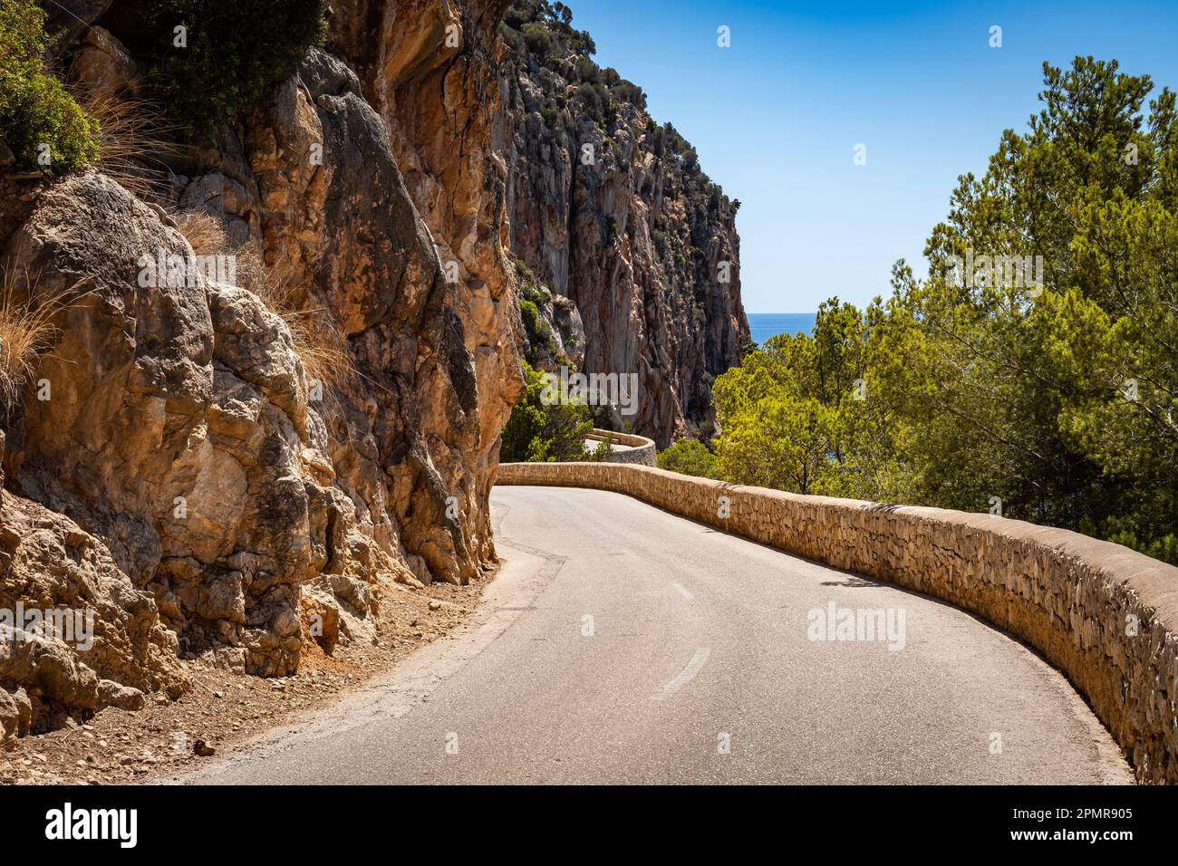 Scenic Drive to de Arca Caves - Mallorca, Spain Stock Photo - Alamy