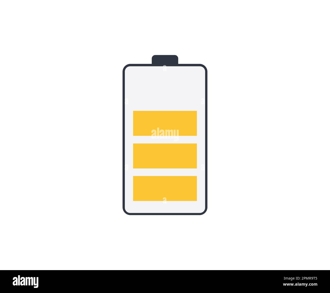 Isolated Battery with Seventy-Five of Charge. Vector Illustration Stock ...