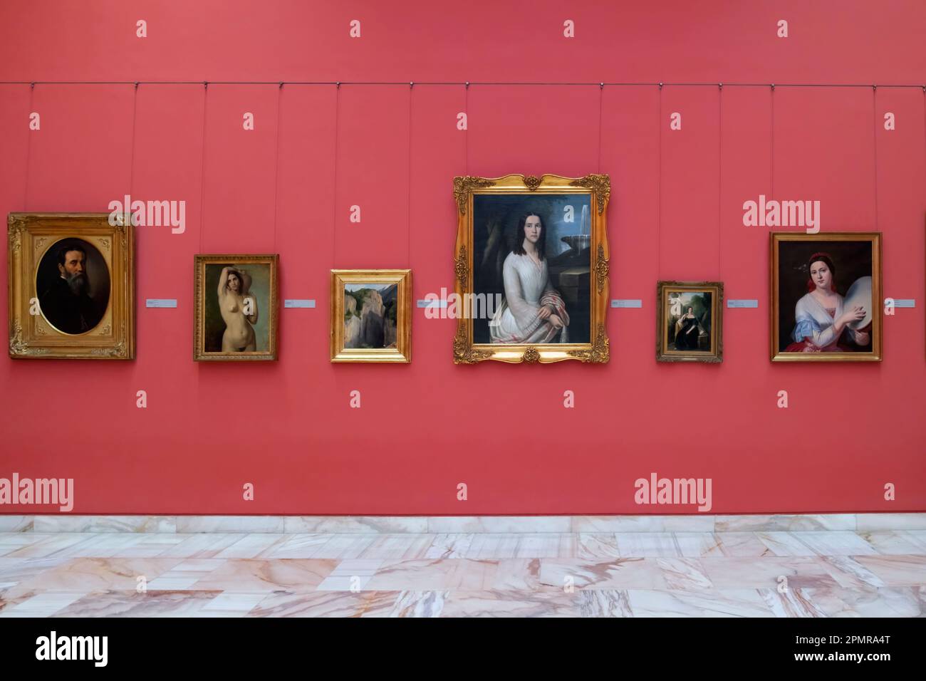 Interior of the National Museum Art Bucharest located in the former ...