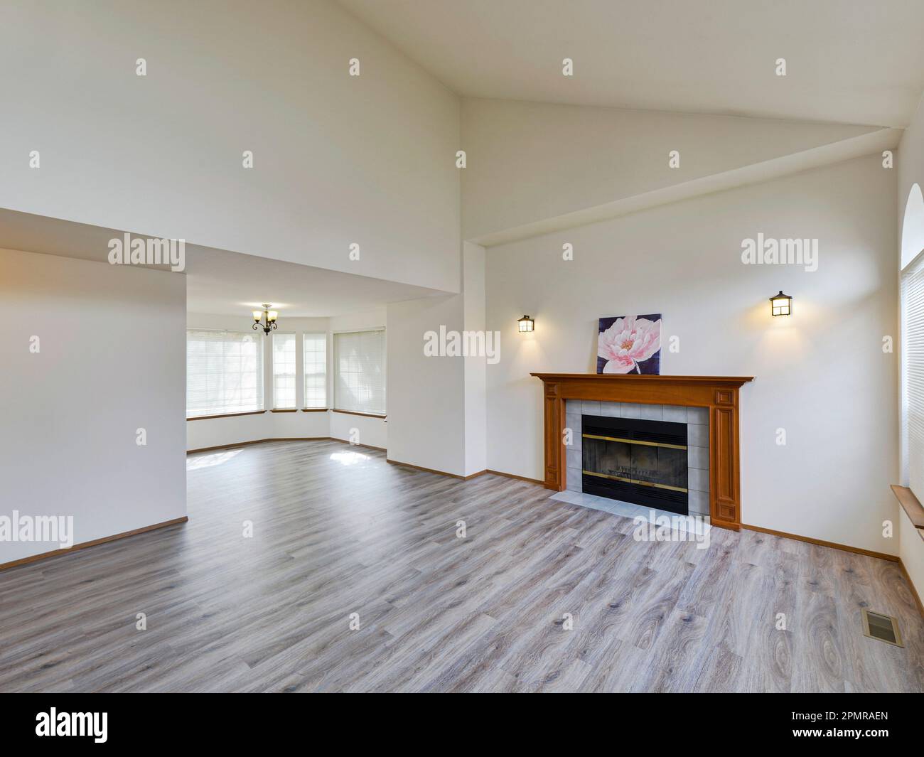 Modern residential empty living room interior Stock Photo - Alamy