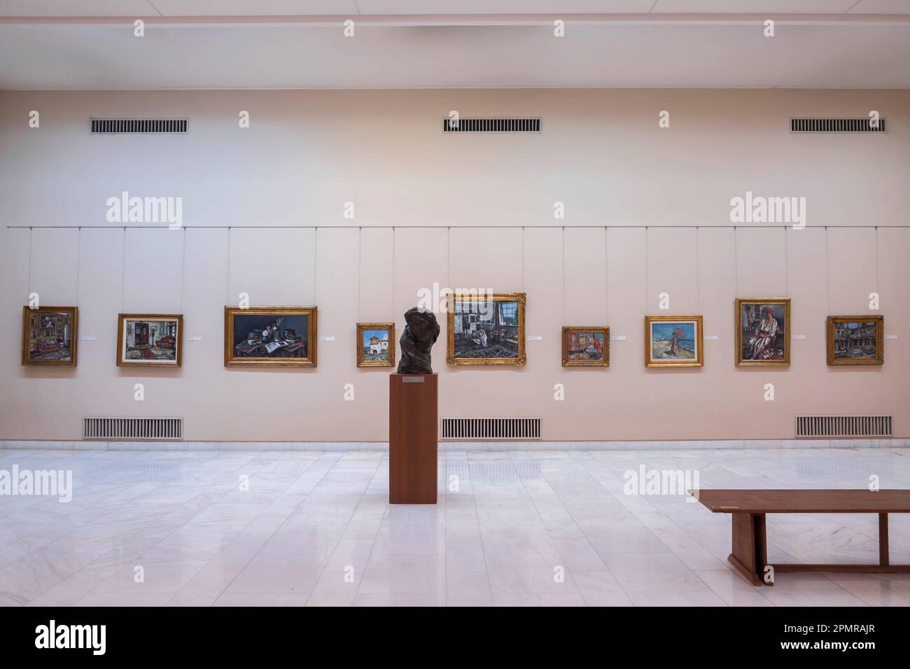 Interior of the National Museum Art Bucharest located in the former ...