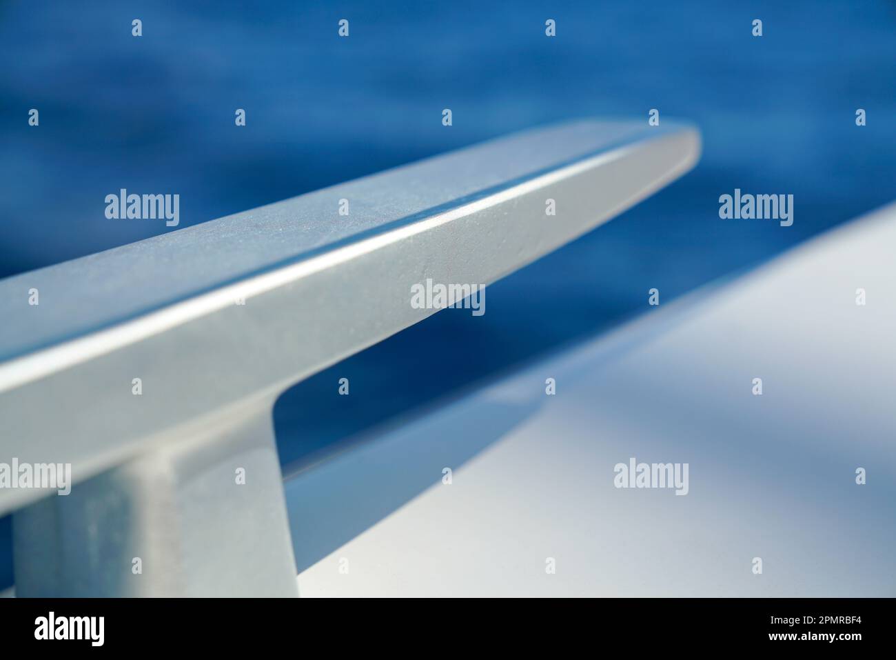 close up of Mooring bollards for boats. Anchor base Bridge block with ...