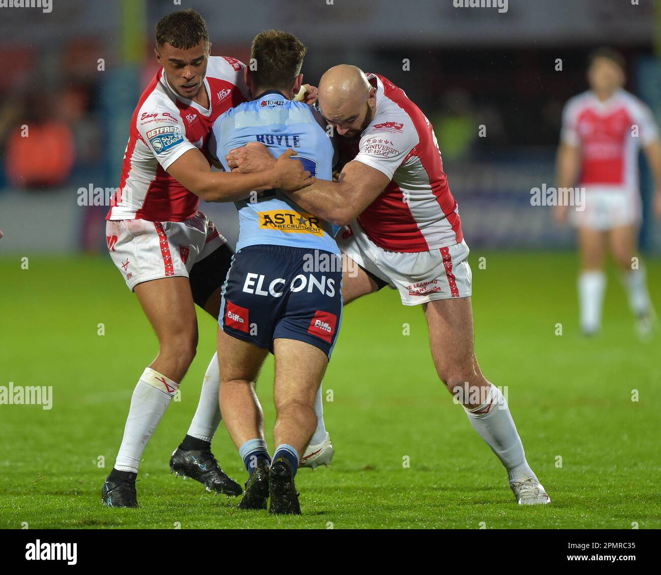 Sam Royal #22 of St Helens in action during the Betfred Super League ...