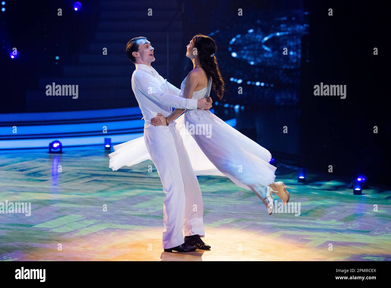 Cologne, Germany. 14th Apr, 2023. Timon Krause, mentalist, and Ekaterina Leonova, professional ...