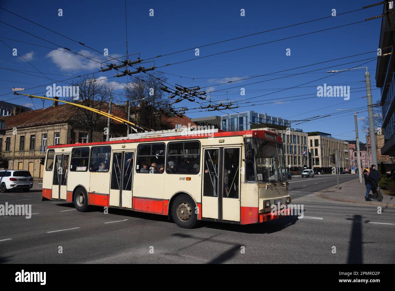 Skoda 14Tr trolleybus Stock Photo - Alamy