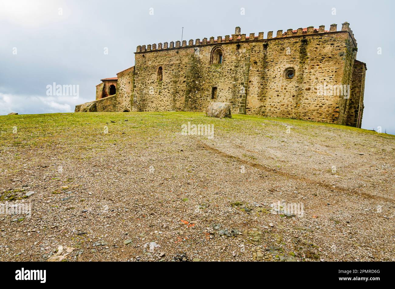 The Tentudía Monastery is a church-fortress, built in the 13th century ...