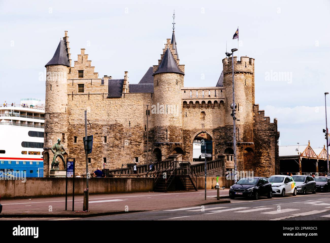 Het Steen is a medieval fortress in the old city centre of Antwerp. The ...