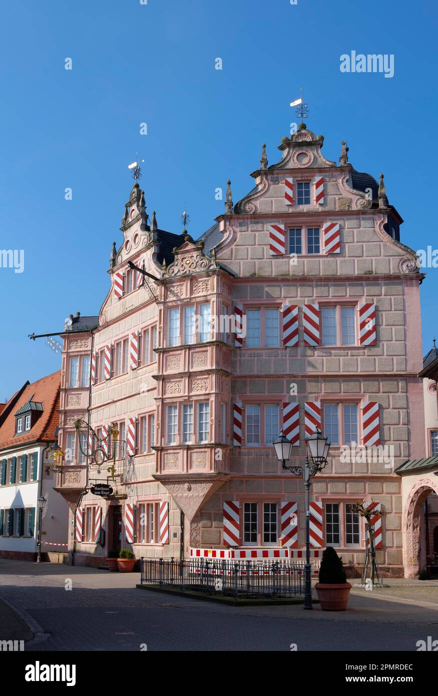 Historic inn Zum Engel, Renaissance building from 1556, Bad Bergzabern ...