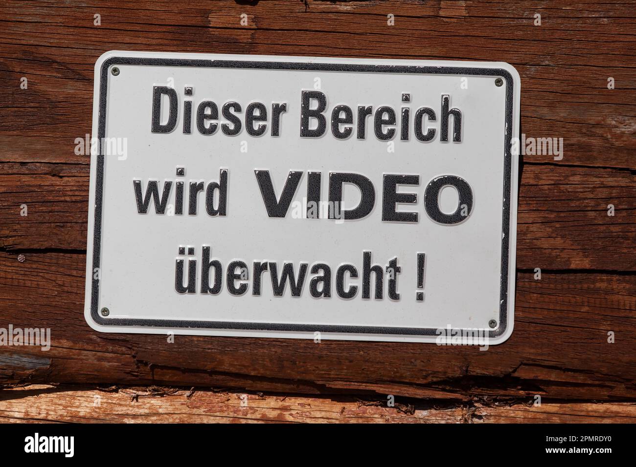 This area is under video surveillance Stock Photo - Alamy