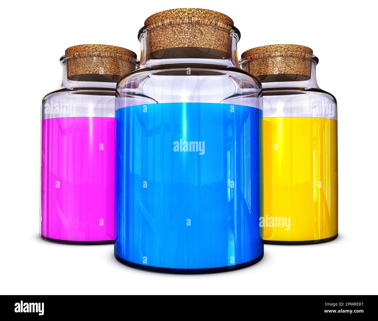 3D rendering of a cmyk concept Stock Photo - Alamy