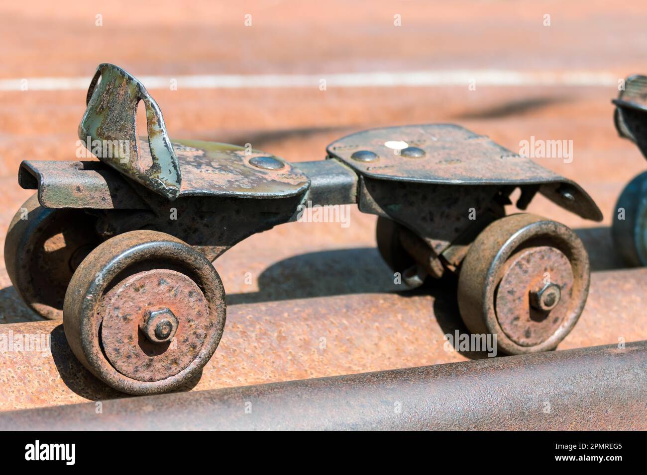 Old vintage roller skate Stock Photo - Alamy