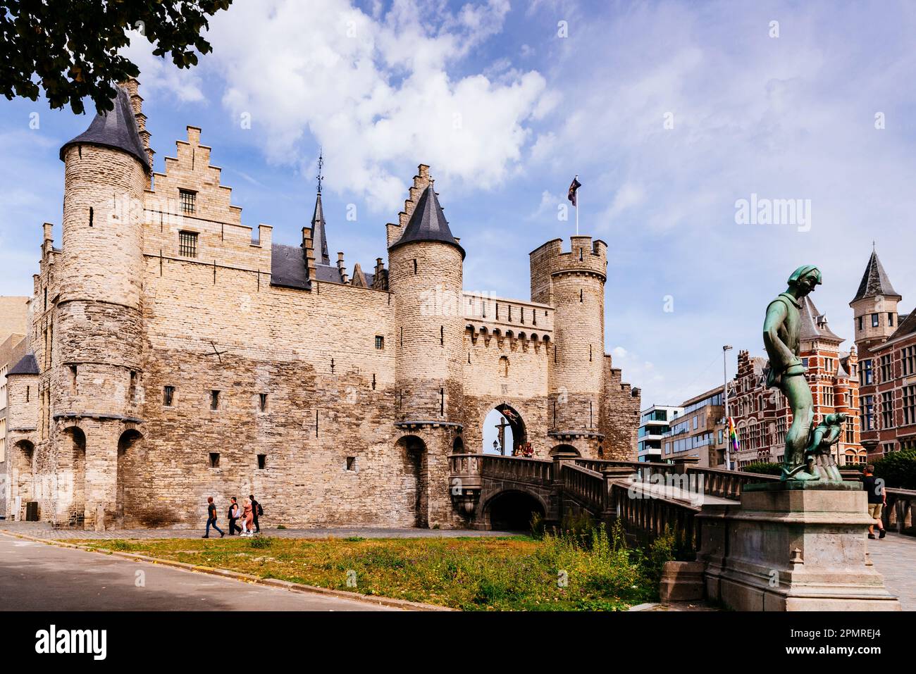 Het Steen is a medieval fortress in the old city centre of Antwerp. The ...