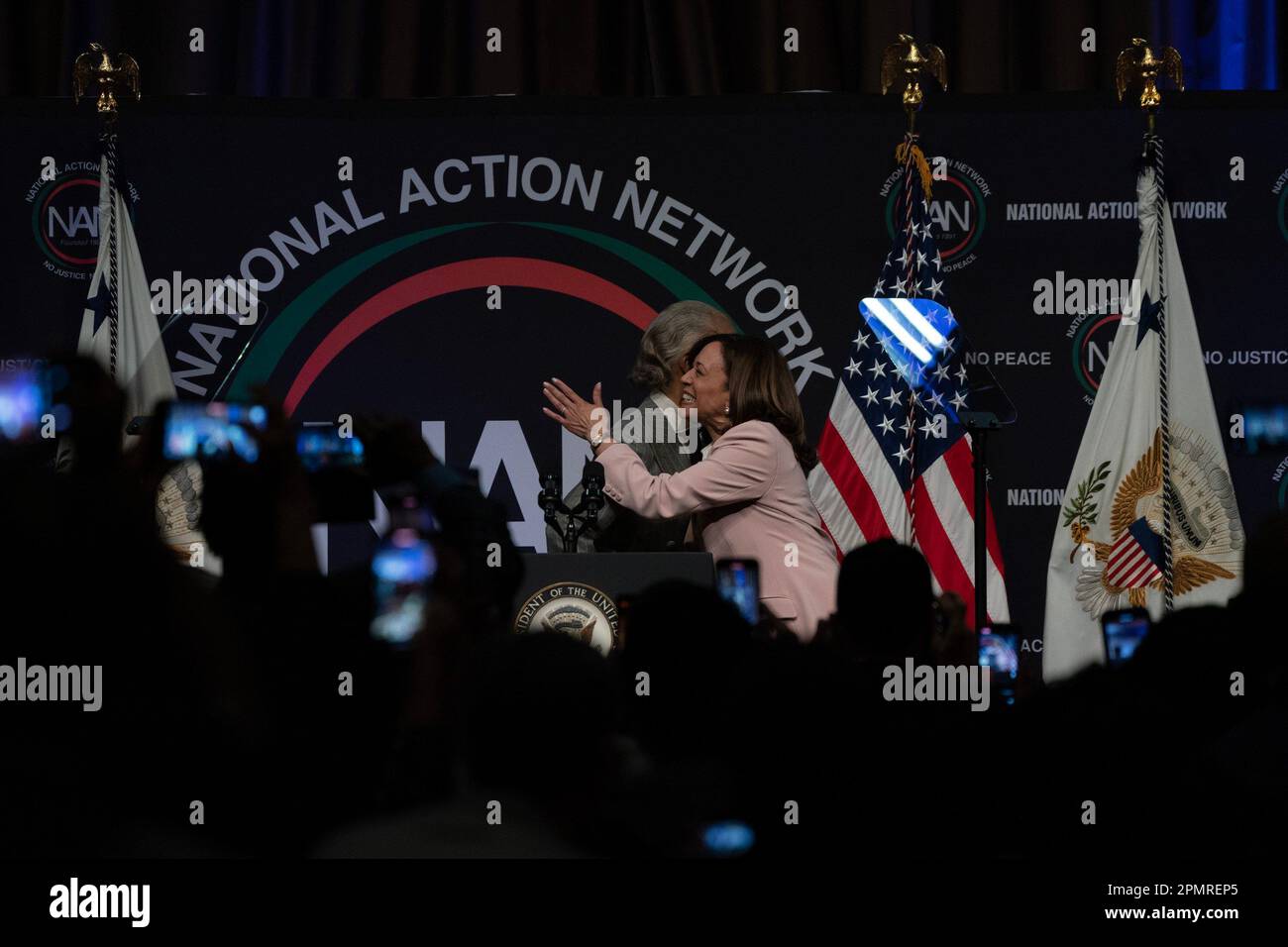 New York, NY, USA. 14th Apr, 2023. Al Sharpton, Kamala Harris in attendance for National Action ...