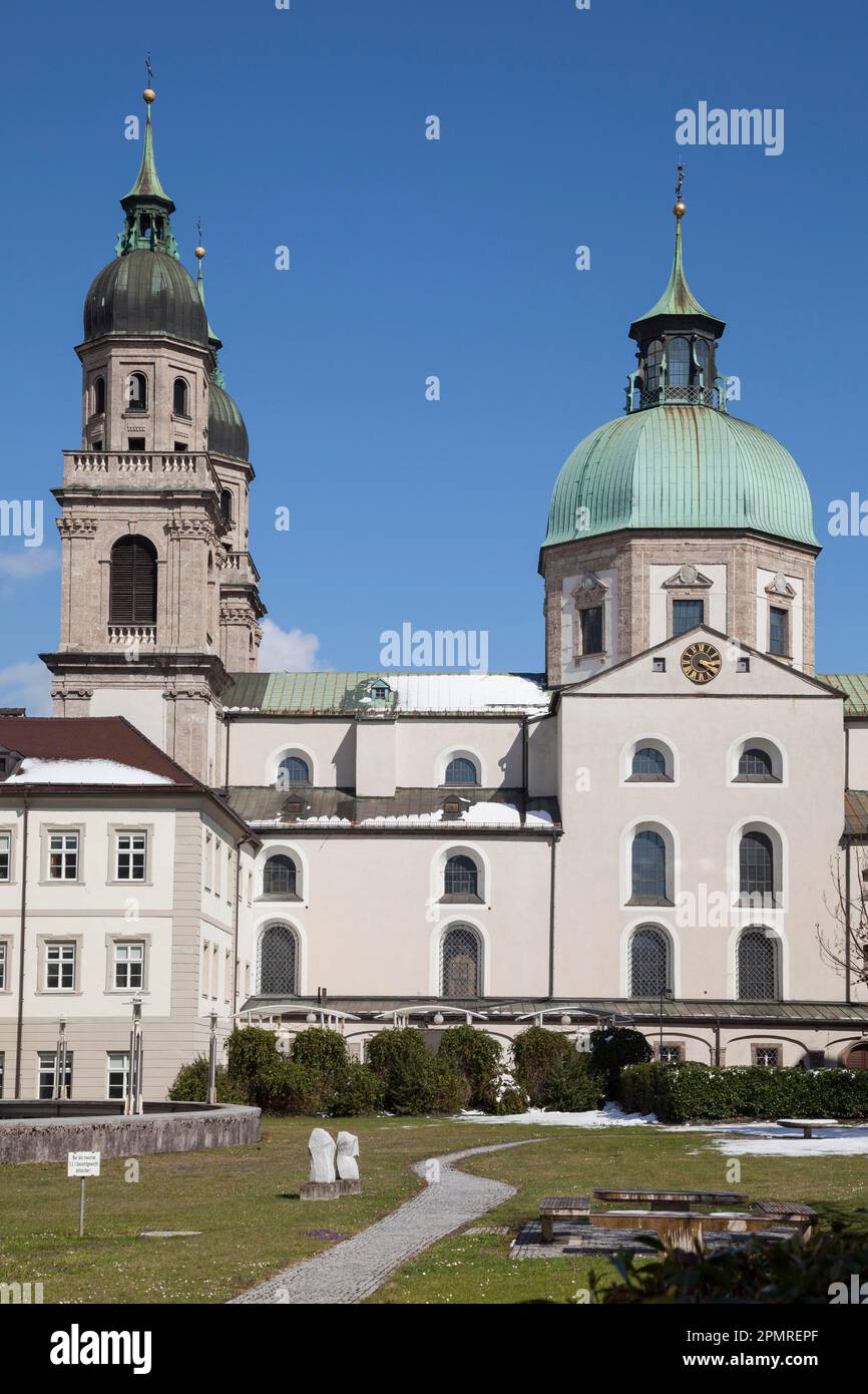 Jesuit Church of the Holy Trinity, Innsbruck, Tyrol, Austria Stock ...