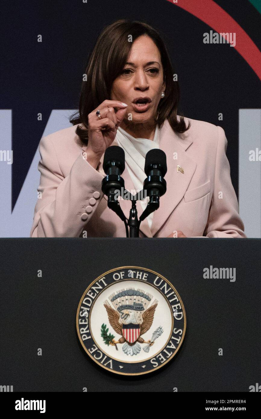 New York, NY, USA. 14th Apr, 2023. Kamala Harris in attendance for ...