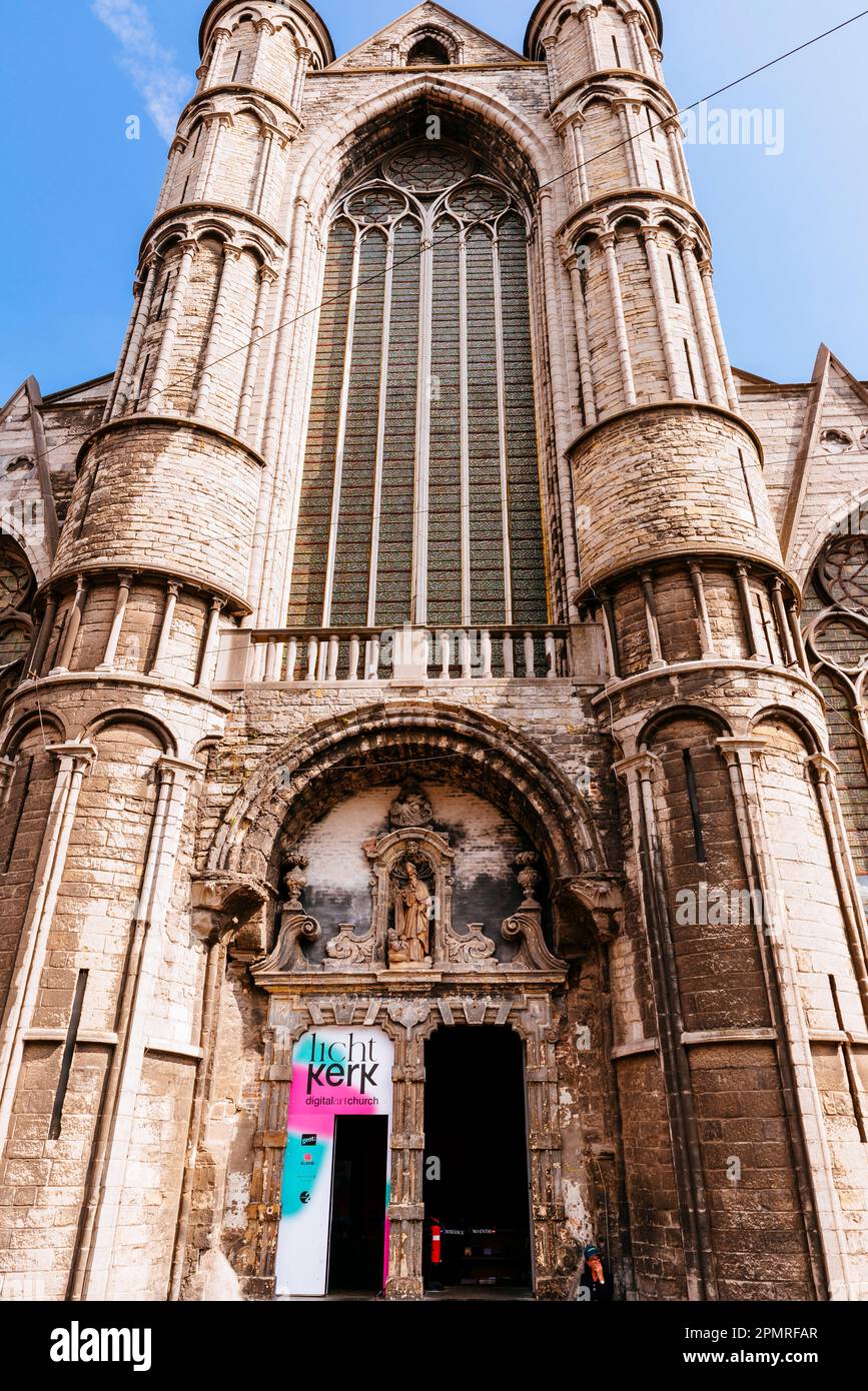 Main facade. St. Nicholas Church, Sint-Niklaaskerk, is one of the ...