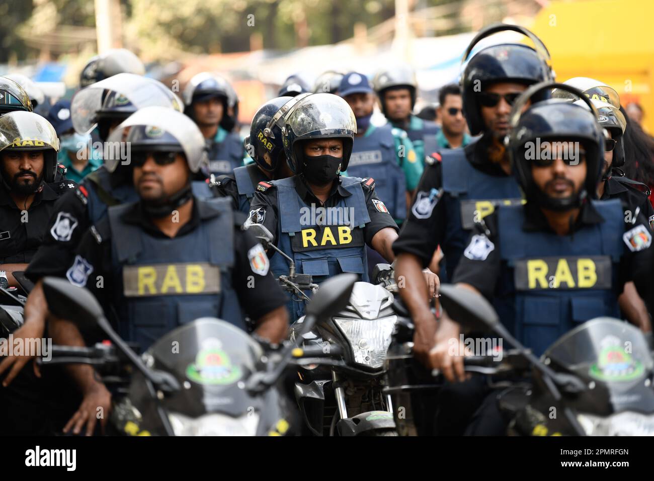 Members of the Special Security Force "Rapid Action Battalion" (RAB ...