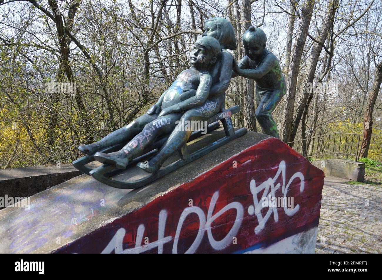 Berlin, Germany - April 10, 2023 - Volkspark Prenzlauer Berg ...