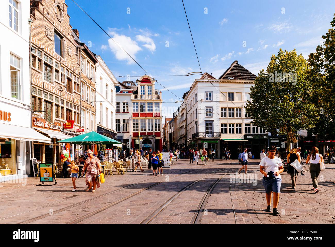 Groentenmarkt. Ghent is a reminder of the former role of this square as ...