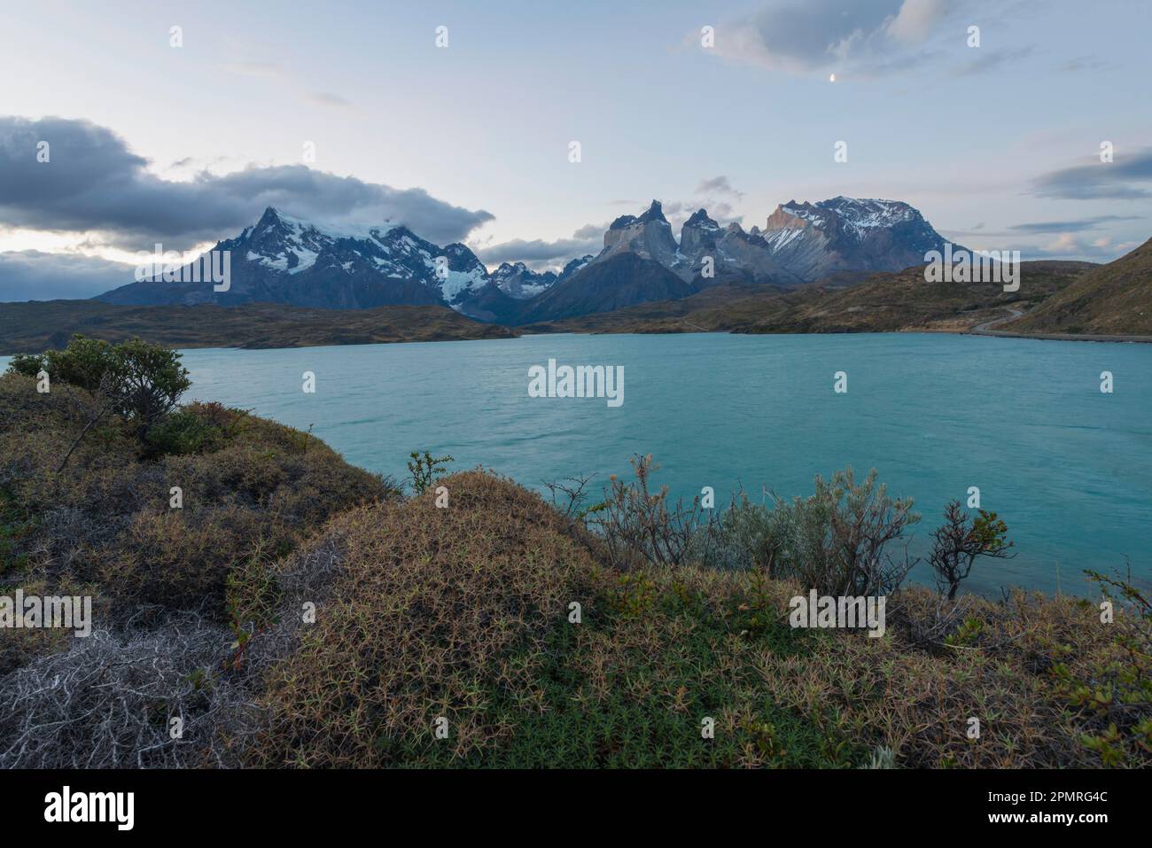 Lago pehoe lake paine massif patagonia hi-res stock photography and ...