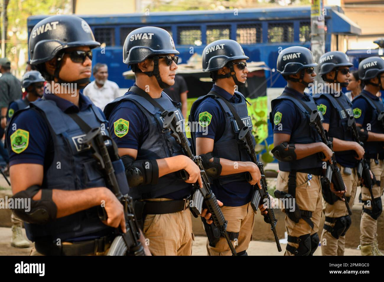 Members of the Special Security Force "SWAT (special weapons and ...