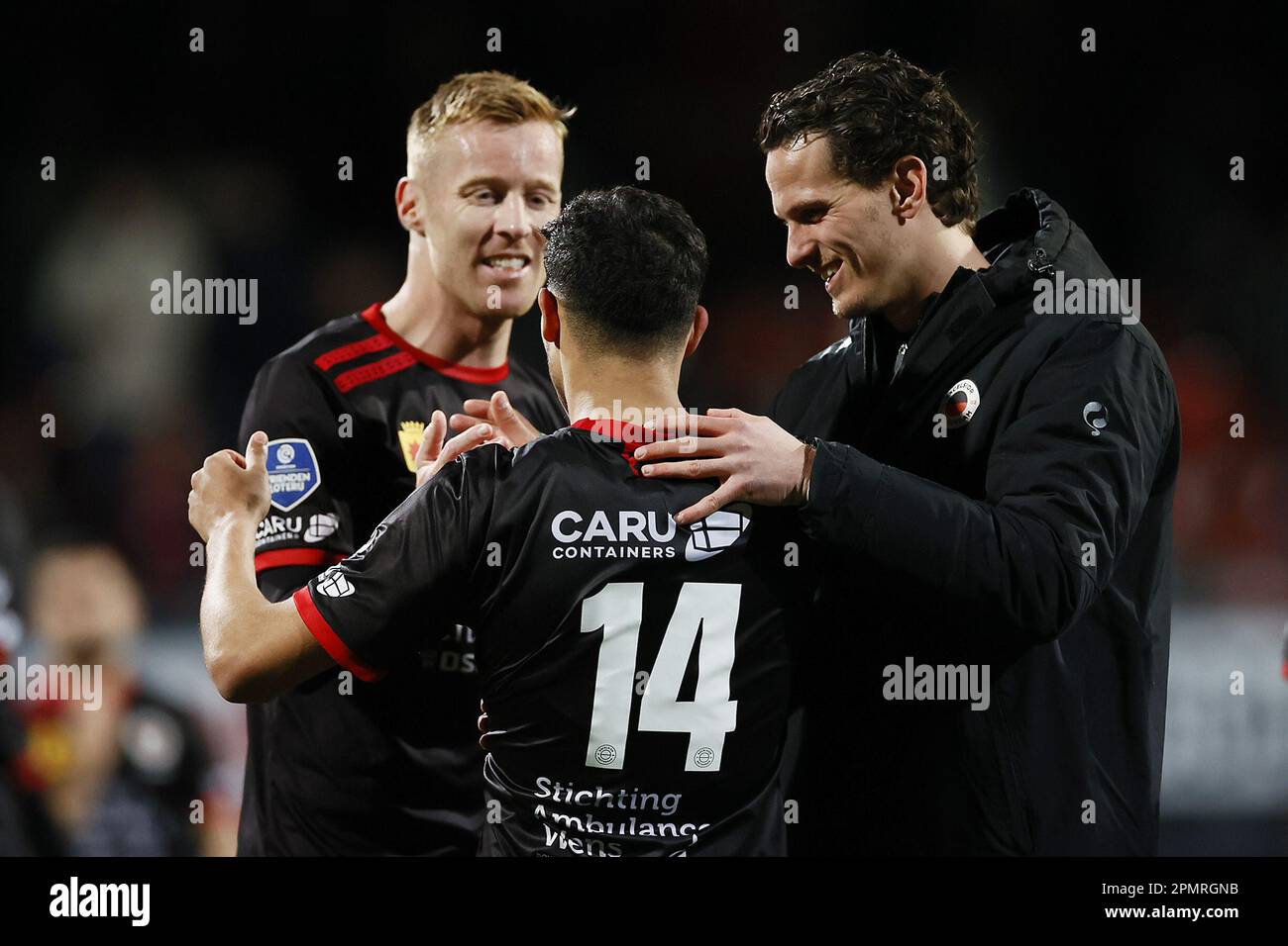 Zwolle, Netherlands. 14th Apr, 2023. ROTTERDAM - (lr) Mike van Duinen ...