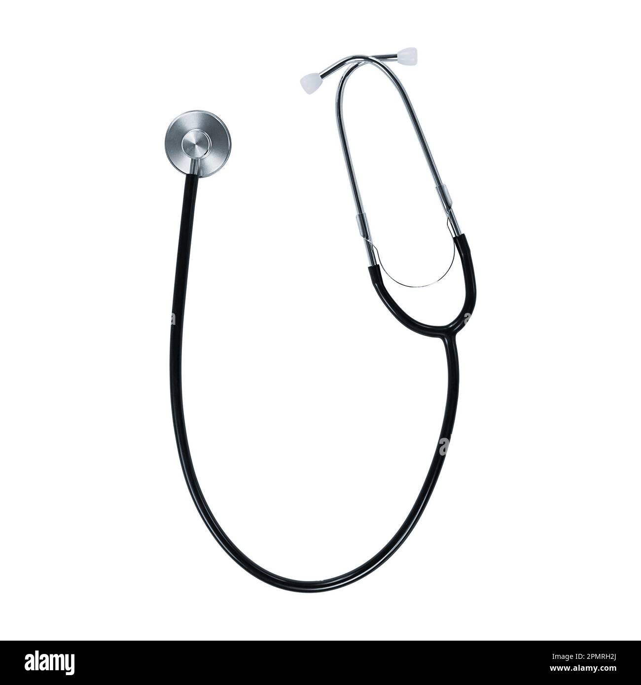 Black stethoscope isolated on a white background. Stock photo Stock ...