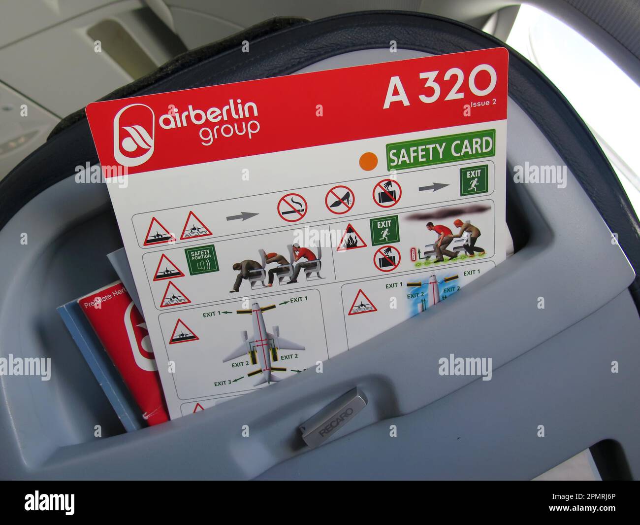 Aircraft safety card hi-res stock photography and images - Alamy