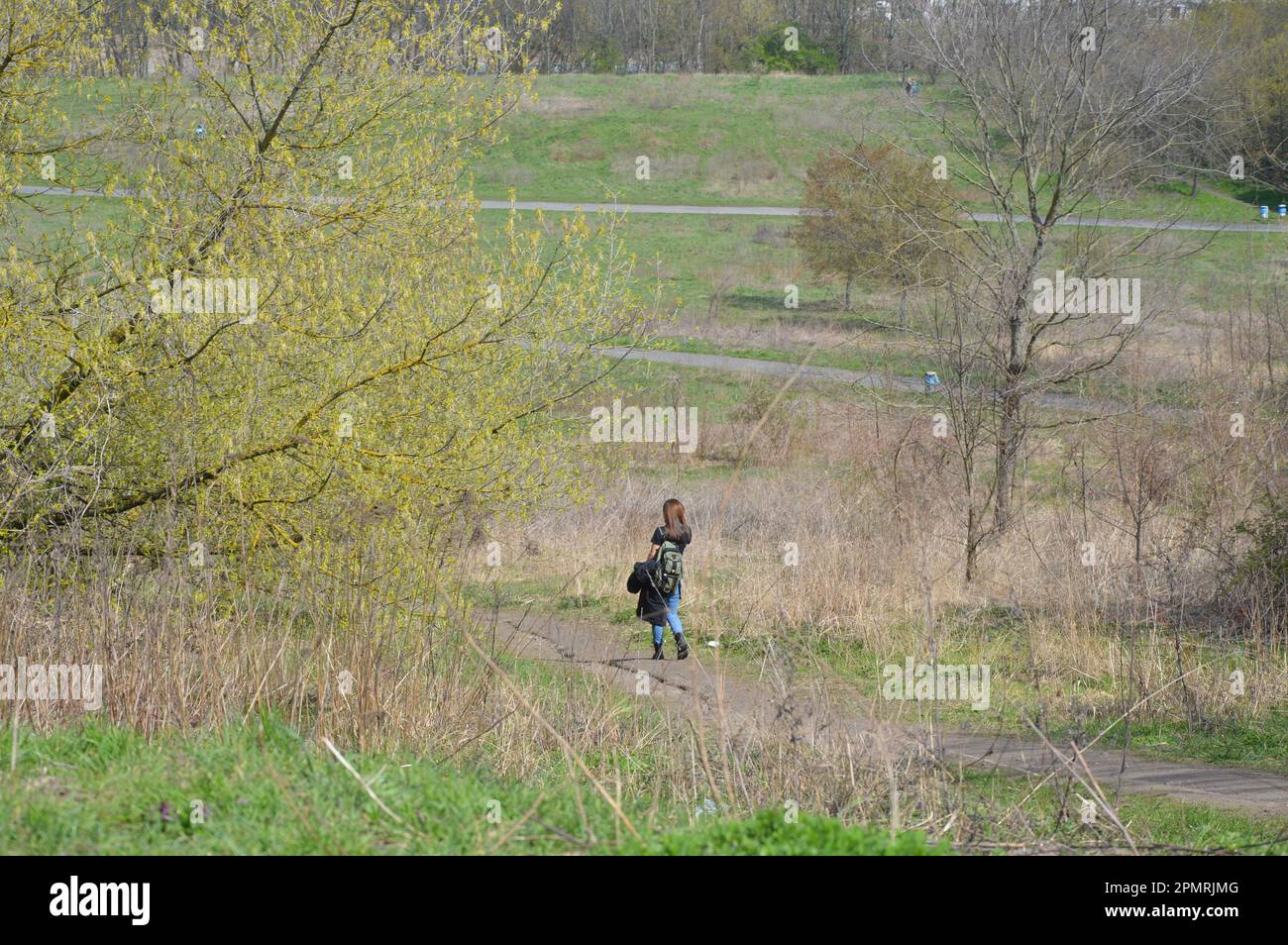 Berlin, Germany - April 10, 2023 - Volkspark Prenzlauer Berg ...