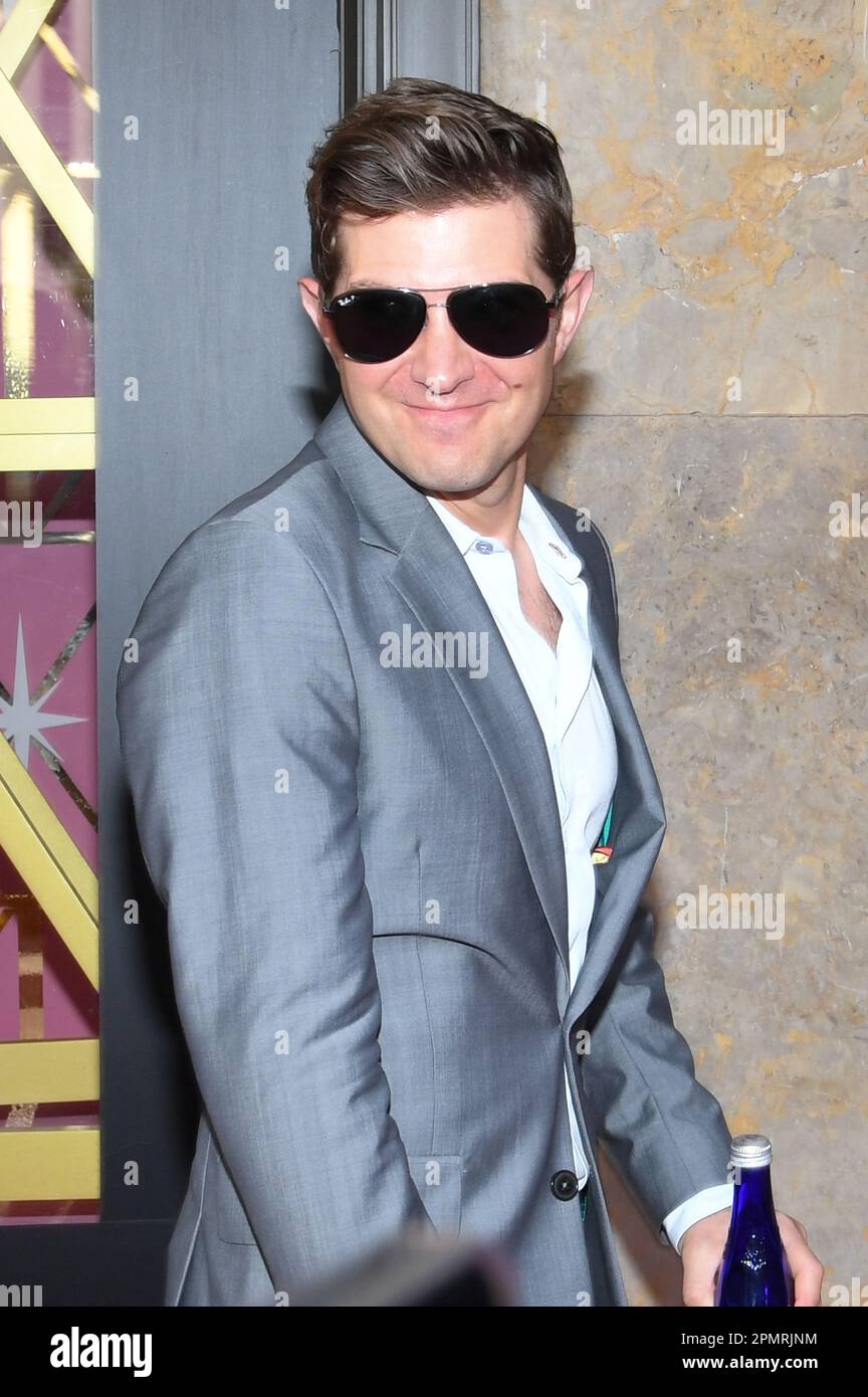 New York, USA. 14th Apr, 2023. Joel Johnstone attends a photo op for 'The Marvelous Mrs. Maisel ...