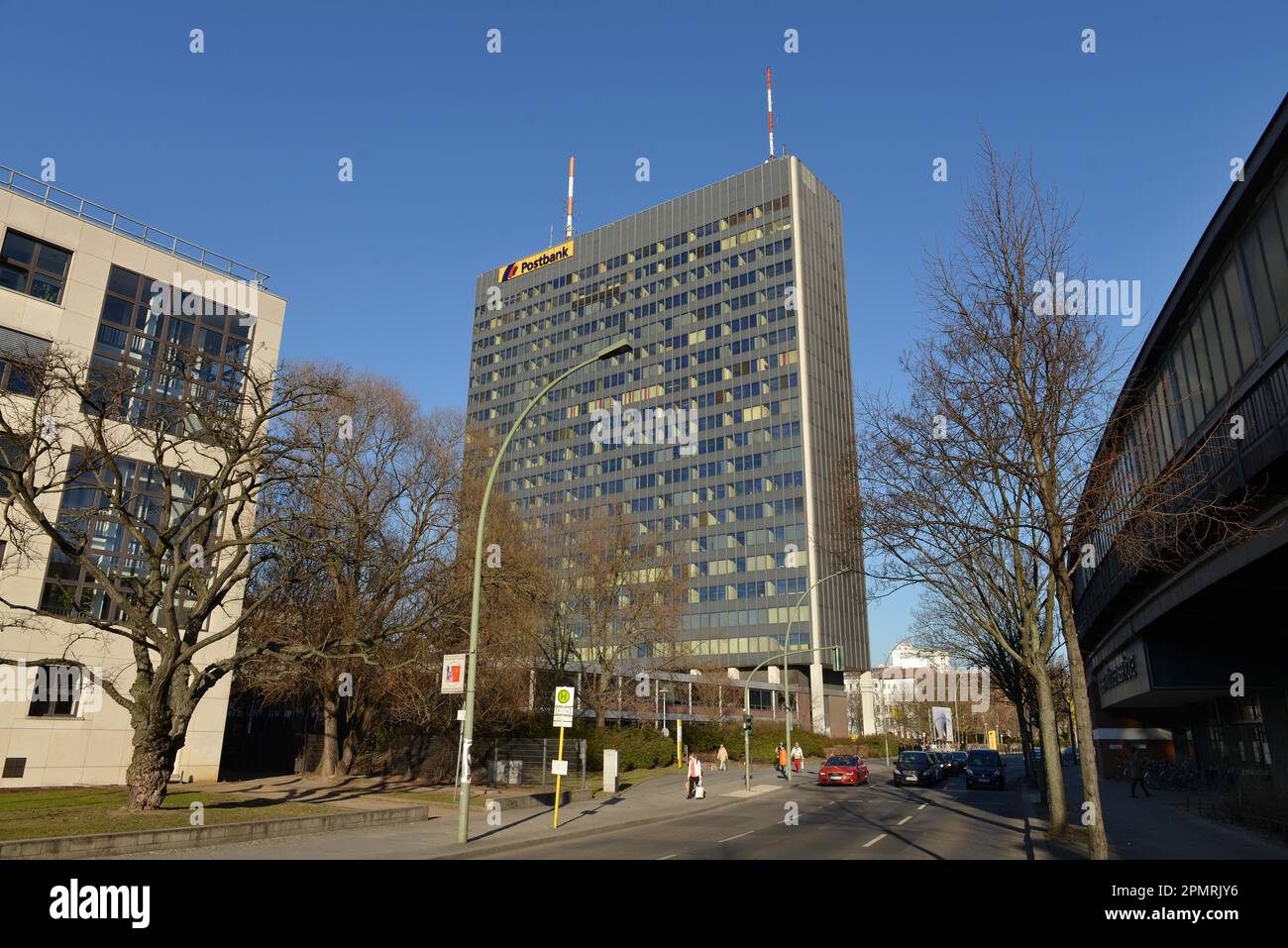 Postbank, high-rise building, Hallesches Ufer, Kreuzberg, Berlin ...