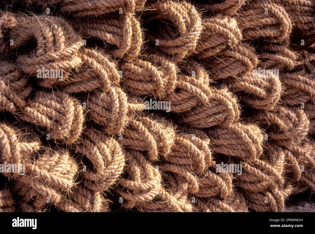 Coir ropes, Kerala, South India, India, Asia Stock Photo - Alamy