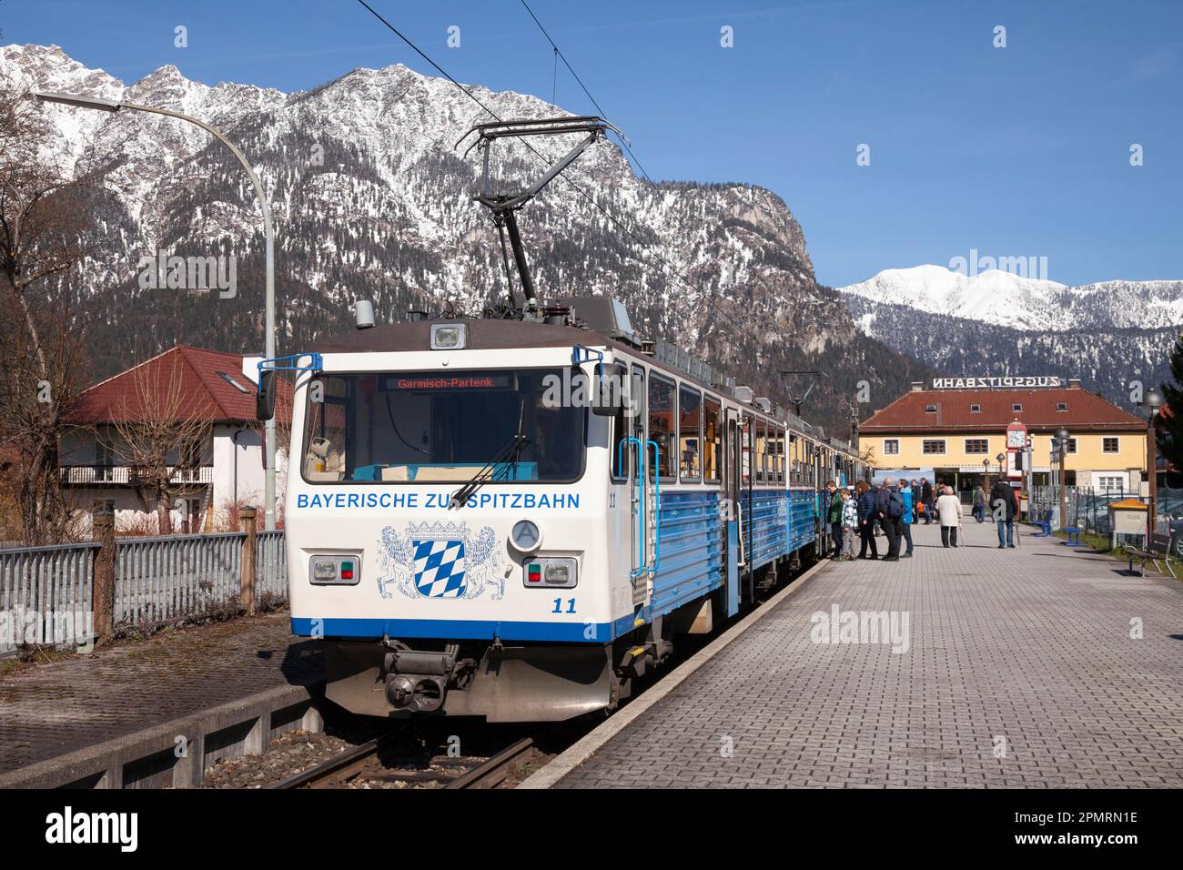 Bavarian Zugspitze Railway, Garmisch-Partenkirchen, Werdenfelser Land ...