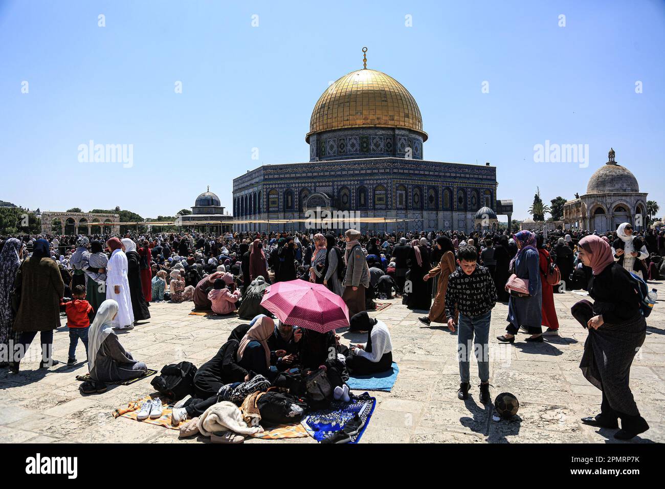 East Jerusalem, Israel. 14th Apr, 2023. Muslims seen during the last ...