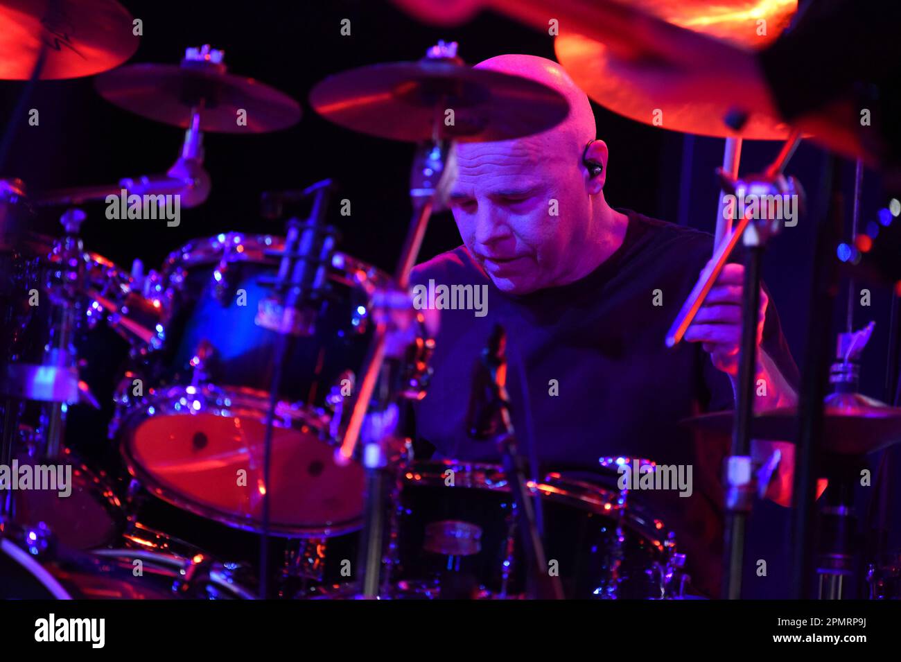 ANAHEIM, CA - APRIL 13: Jimmy Keegan, American drummer and voice actor ...