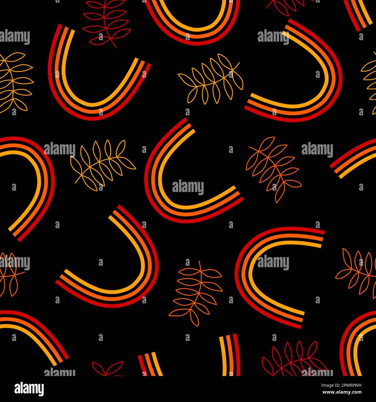 Cartoon abstract geometric stripes seamless rainbow pattern for ...