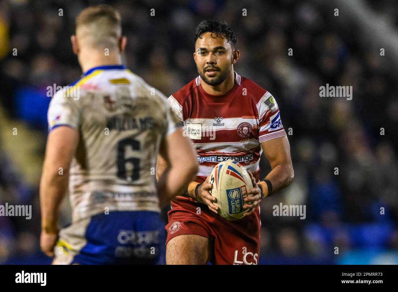 Bevan French #2 of Wigan Warriors in action during the Betfred Super ...