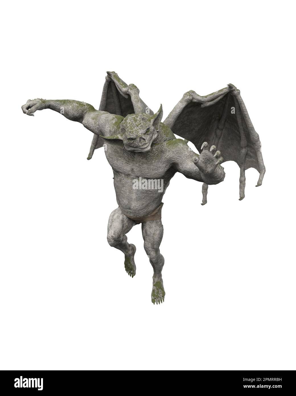 Flying Demon Silhouette