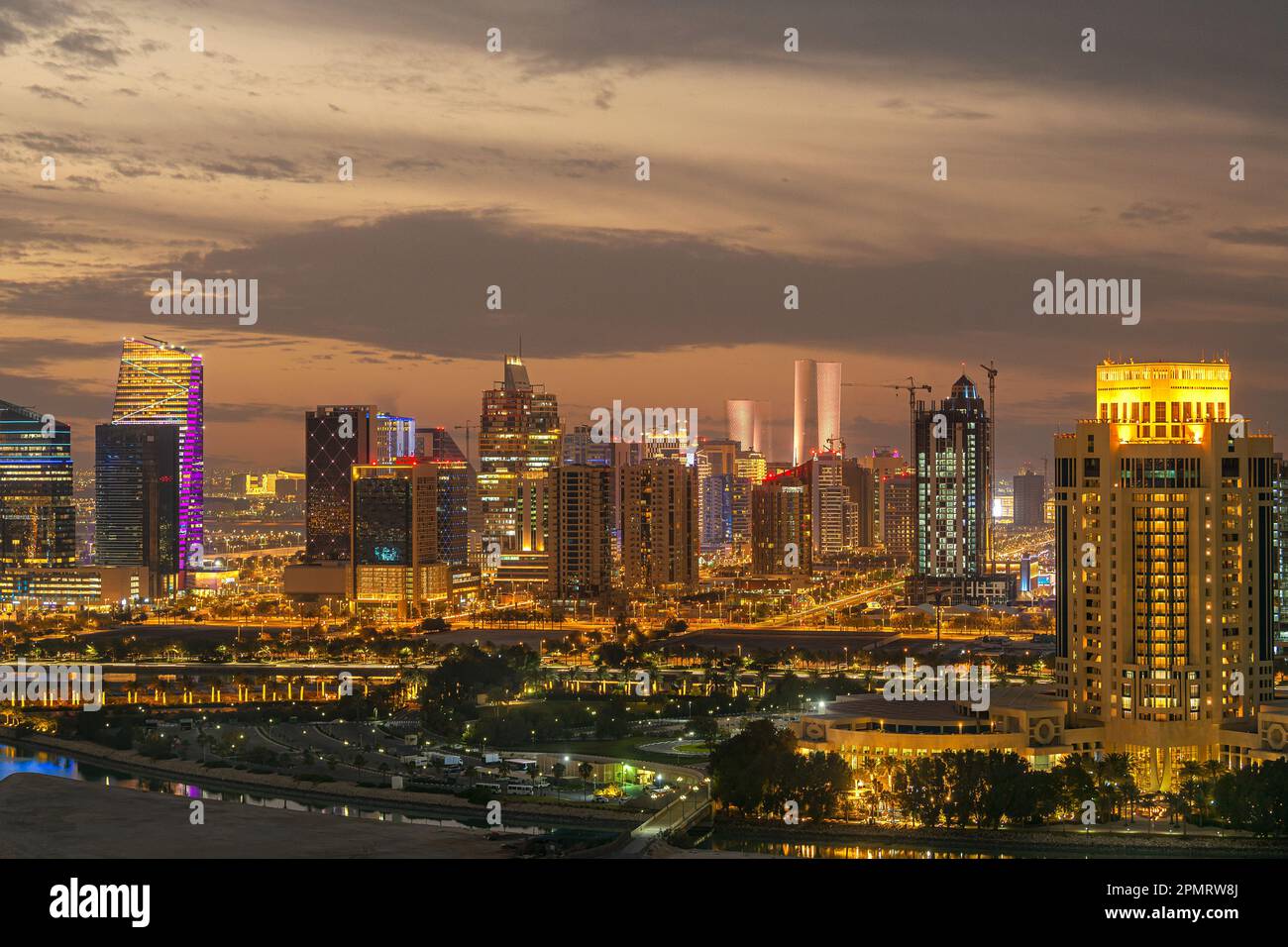 Aerial view Newly Develop Lusail City Skylin Stock Photo - Alamy