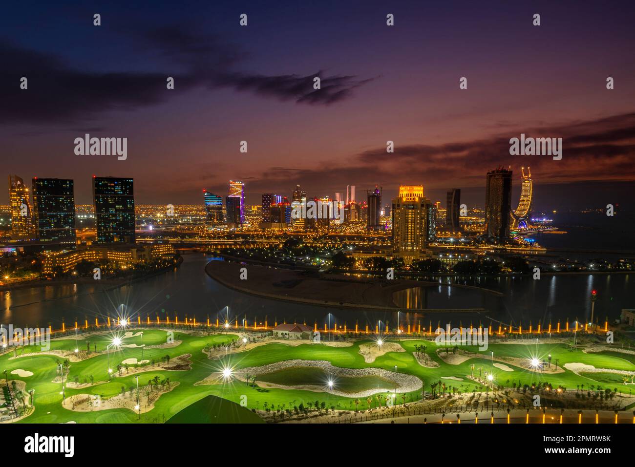 Aerial view Newly Develop Lusail City Skylin Stock Photo - Alamy
