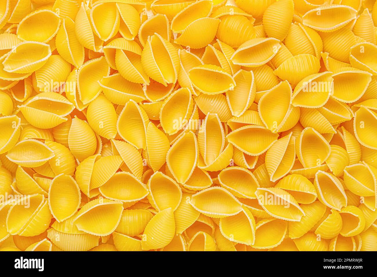 Raw conchiglie pasta as background Stock Photo - Alamy